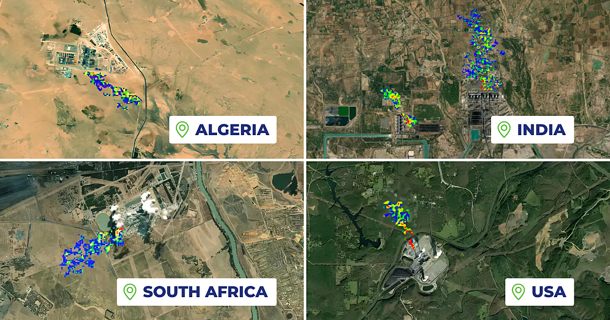 GHGSat Satellite Pinpoints CO2 Emissions from Power Plants Around the ...